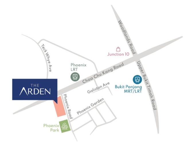 The Arden Location Map - Showflat Info